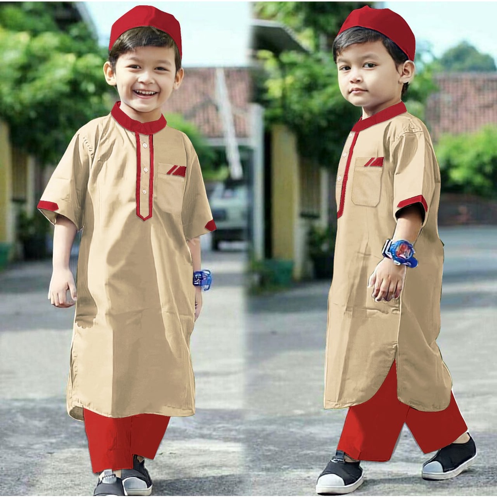 Jual PAKAIAN MUSLIM ANAK SETELAN BAJU MUSLIM ANAK LAKI LAKI USIA 1-10 ...