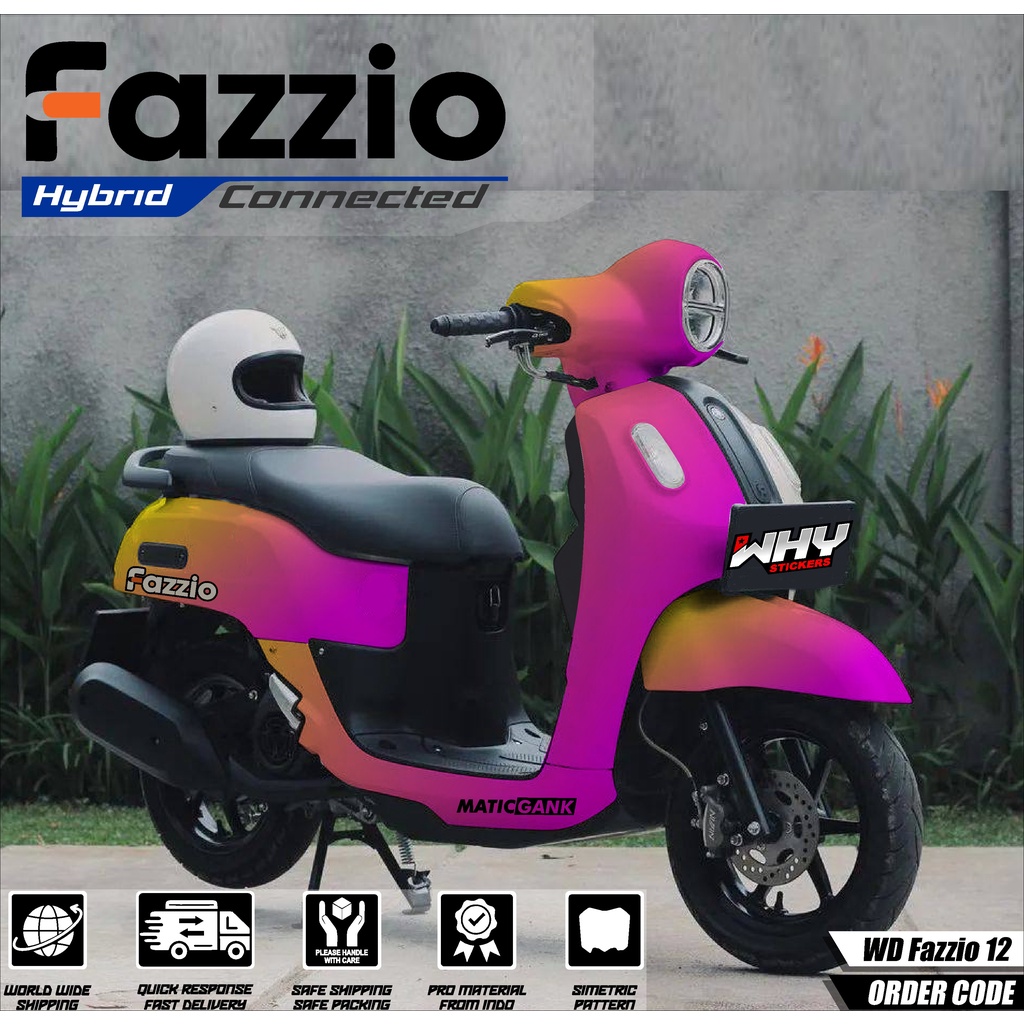 Jual Decal Fazzio New Full Body Stiker Motor 2022 Yamaha Sticker ...