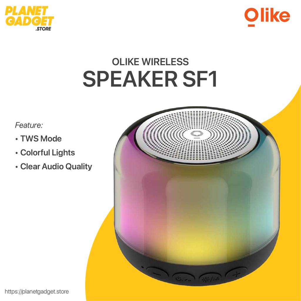 Jual Olike Wireless Speaker SF1 Black | Shopee Indonesia