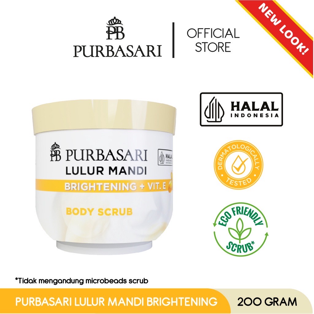 Jual PURBASARI Lulur Mandi Body Scrub 100ml / 200 ml | Shopee Indonesia