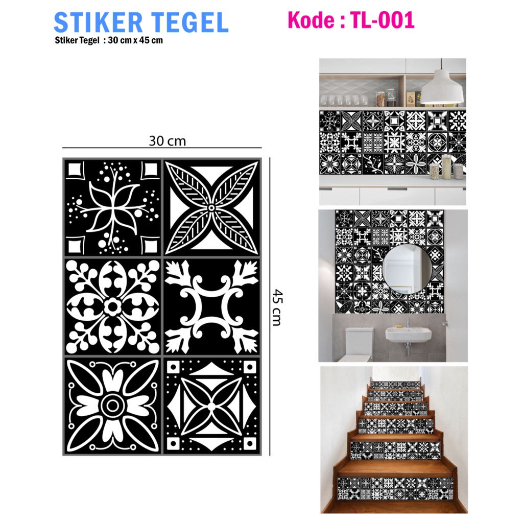 Jual Stiker Tegel Lantai Stiker Dekorasi Keramil Wallpaper Dinding ...