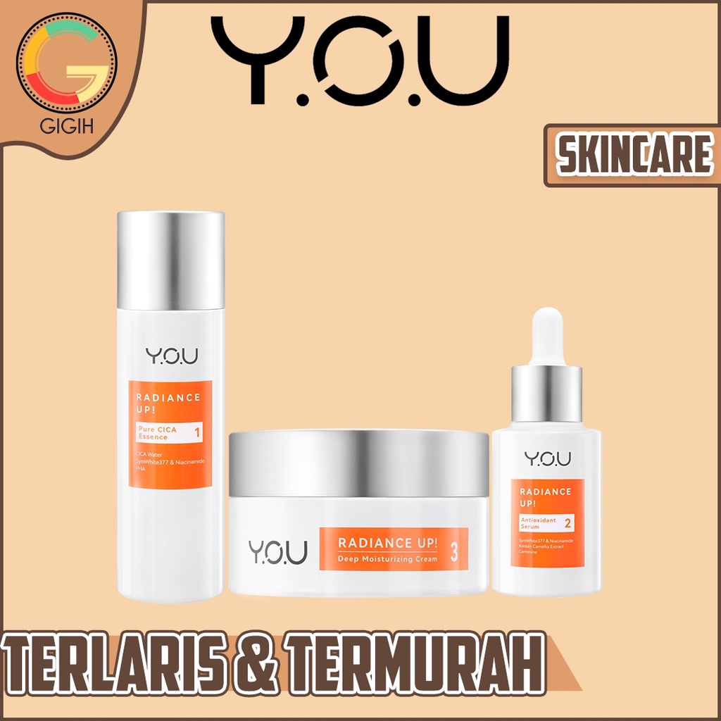 Jual Y.O.U RADIANCE UP X KIMSOOHYUN 3 STEP SKINCARE ( CREAM / ESSENCE ...
