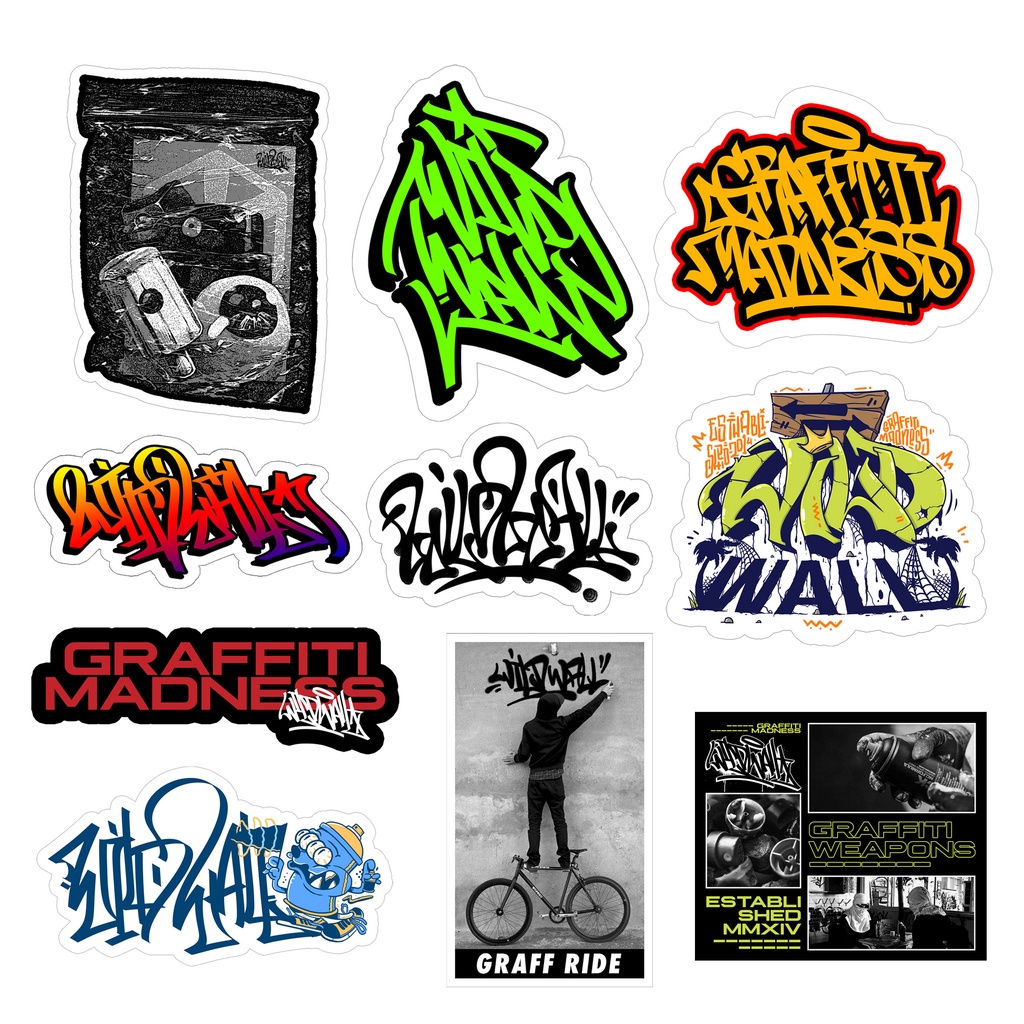 Jual STICKER PACK WILDWALL SP12 GRAFFITI STICKER SLAP | Shopee Indonesia