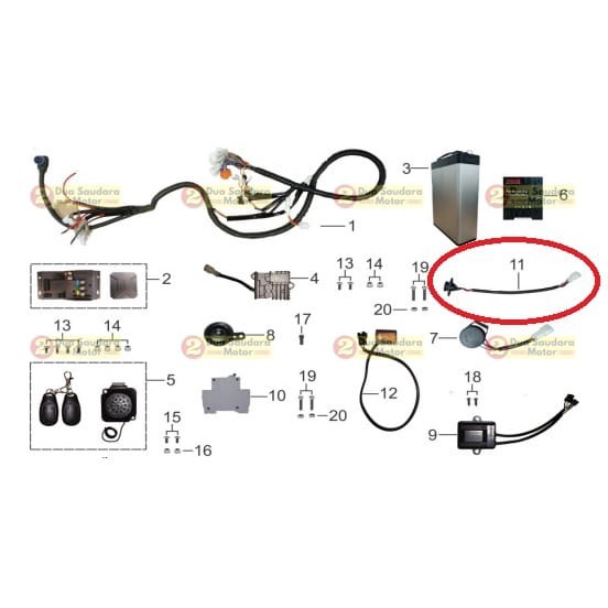 Jual Charger Battery Connector Sepeda Motor Listrik E-Moto Viar Q1 ...
