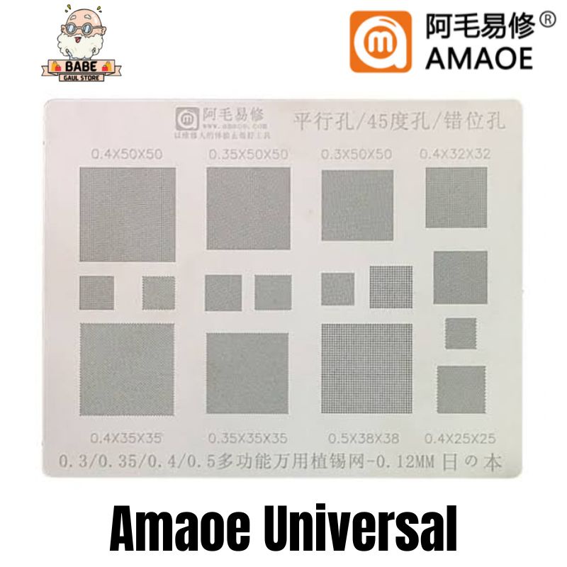 Jual Plat Cetakan IC Amaoe Universal Cpu Bga Stencil Original | Shopee Indonesia