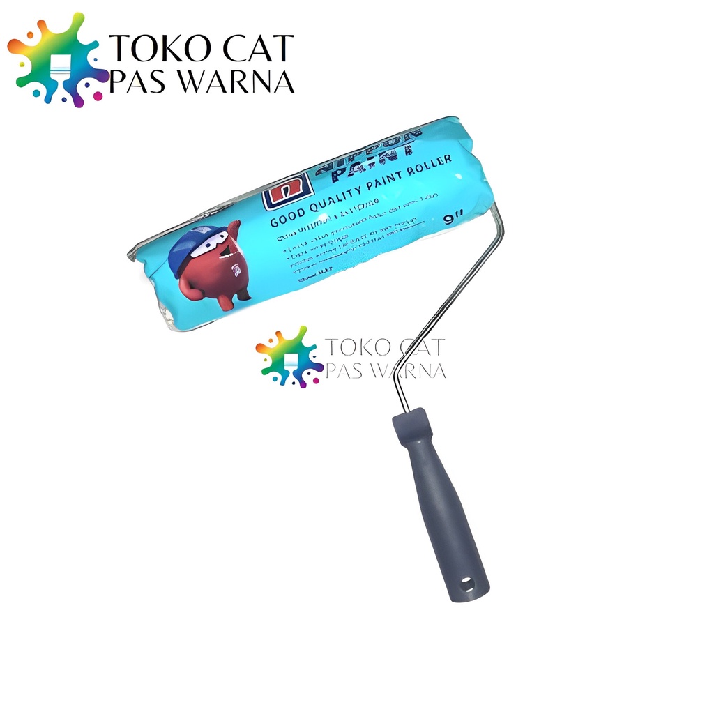 Jual Kuas Roll Cat Tembok NIPPON PAINT BASIC 9INCH / 18MM (1 SET ...