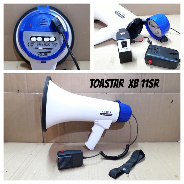 Jual TOA Megaphone TOASTAR XB-11SR bisa RECORD / pengeras suara 25 watt ...