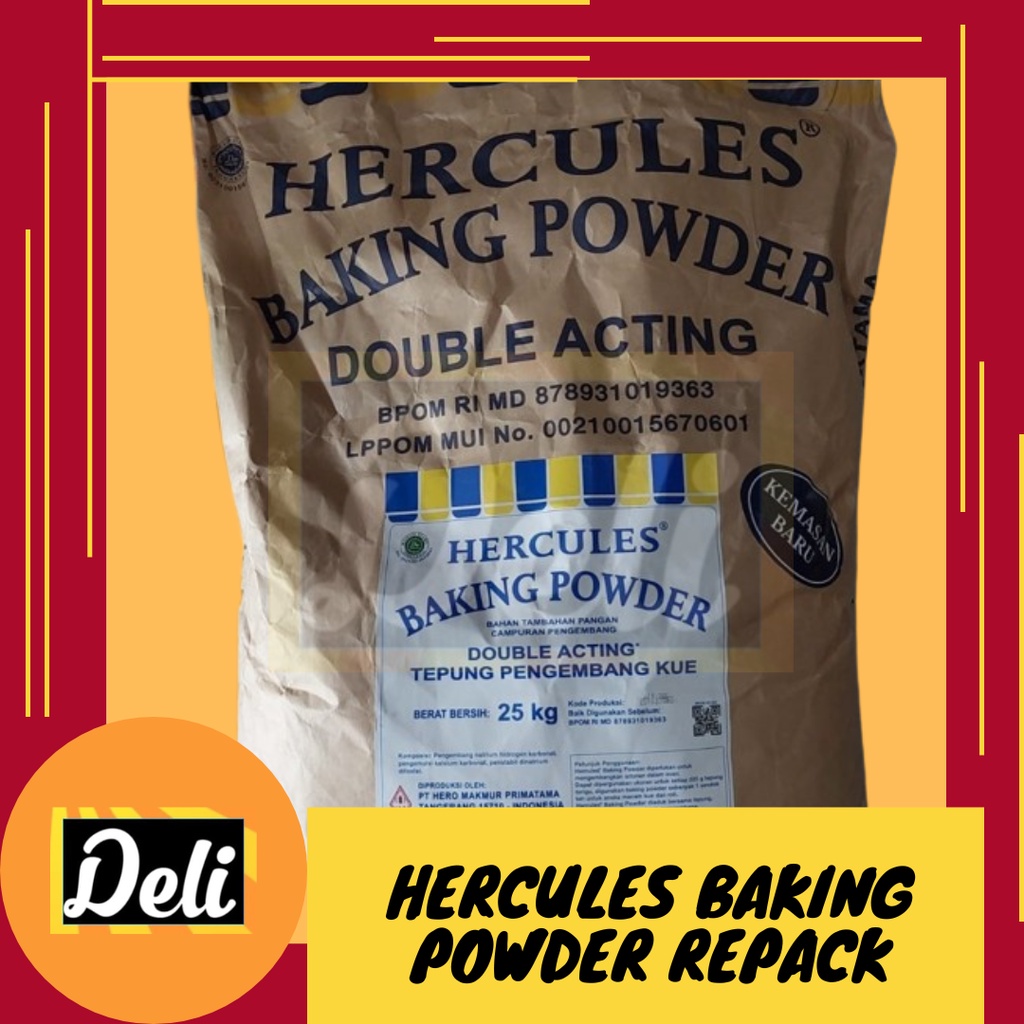 Jual Hercules Baking Powder Double Acting Bubuk Pengembang Kue Repack ...