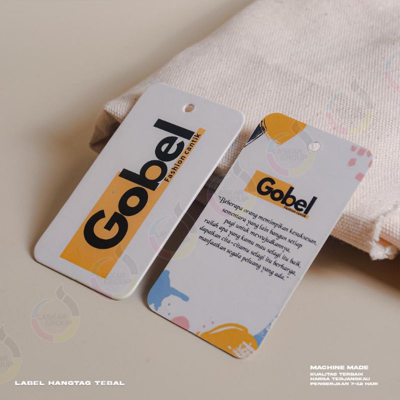 Jual hangtag baju / hangtag celana / label baju / label celana / hang ...