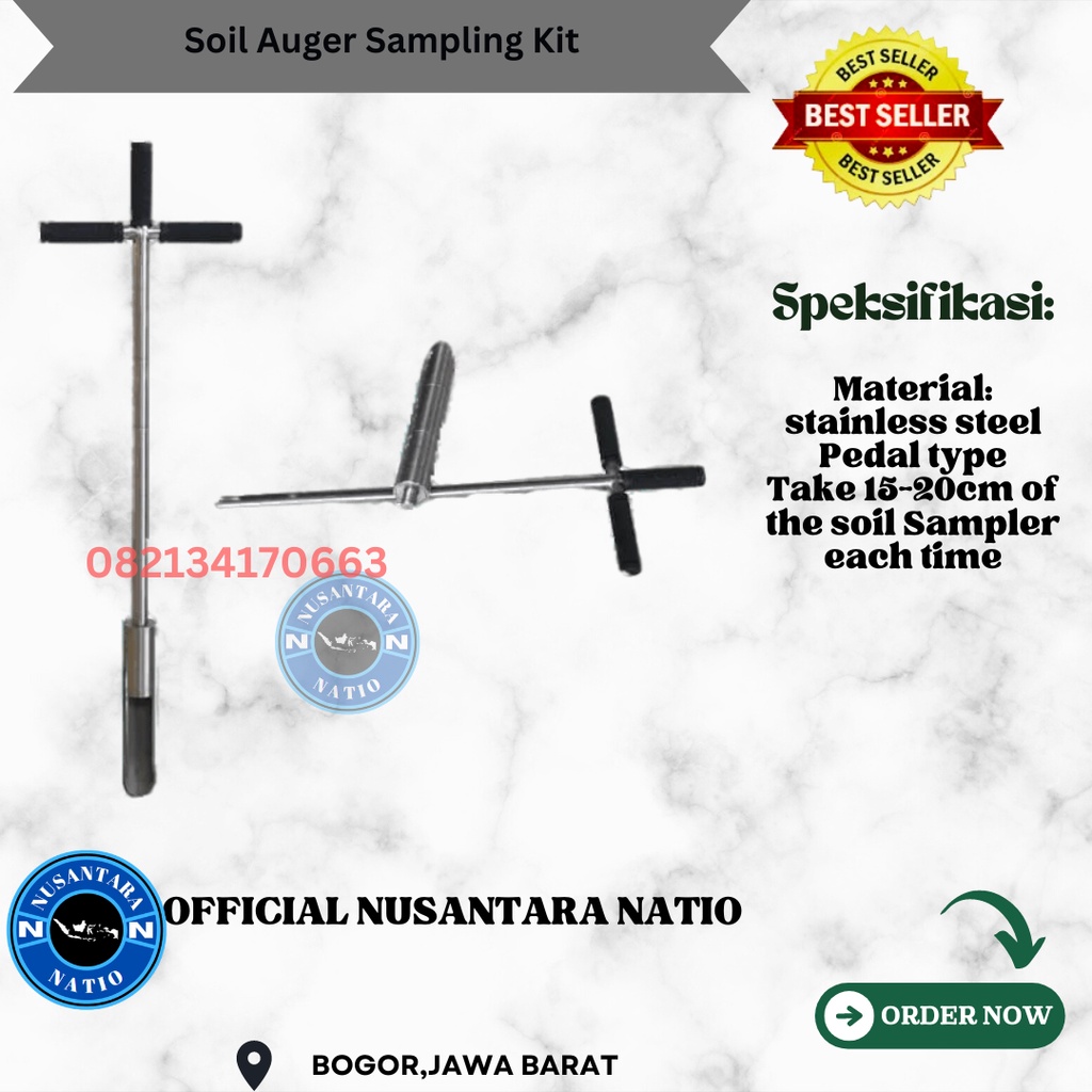 Jual Soil Auger Sampling Kit Stainless steel | Shopee Indonesia