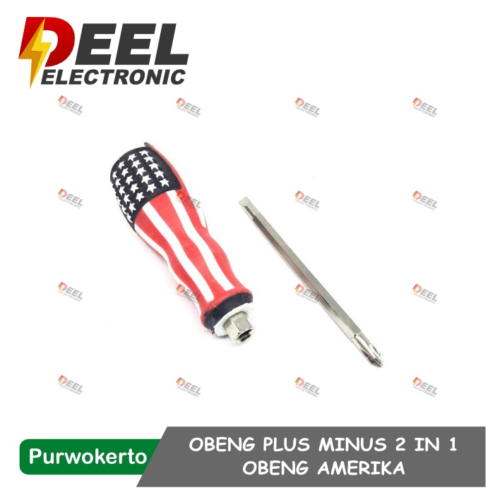 Jual OBENG MIN PLUS AMERIKA 2 IN 1 OBENG SERBAGUNA BOLAK BALIK MIN ...