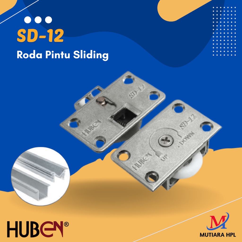 Jual Roda Pintu Sliding HUBEN / Roda Pintu Geser SD-12 | Shopee Indonesia