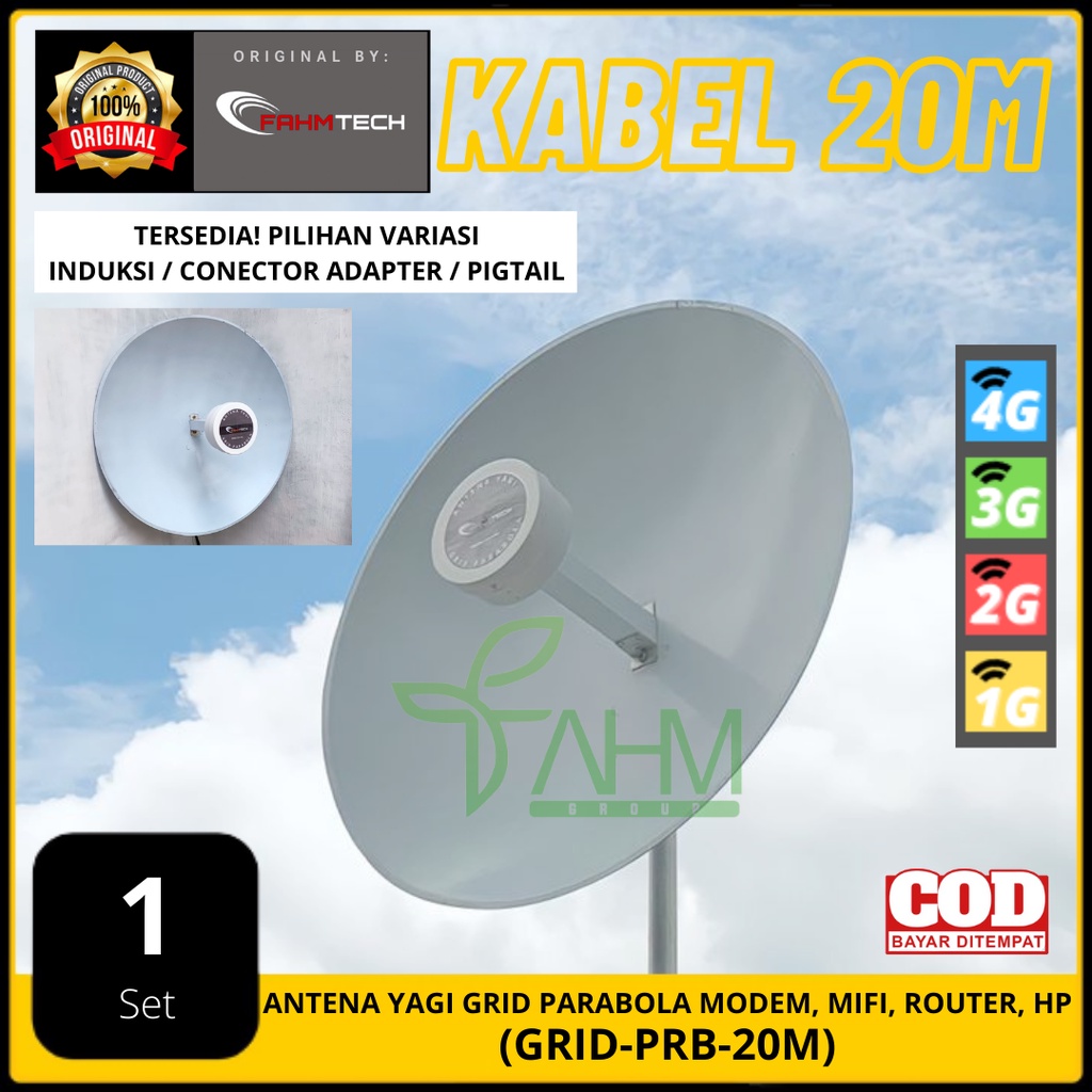 Jual Antena Yagi Grid Parabola Modem, Mifi, Router, HP 4G - FAHM TECH ...