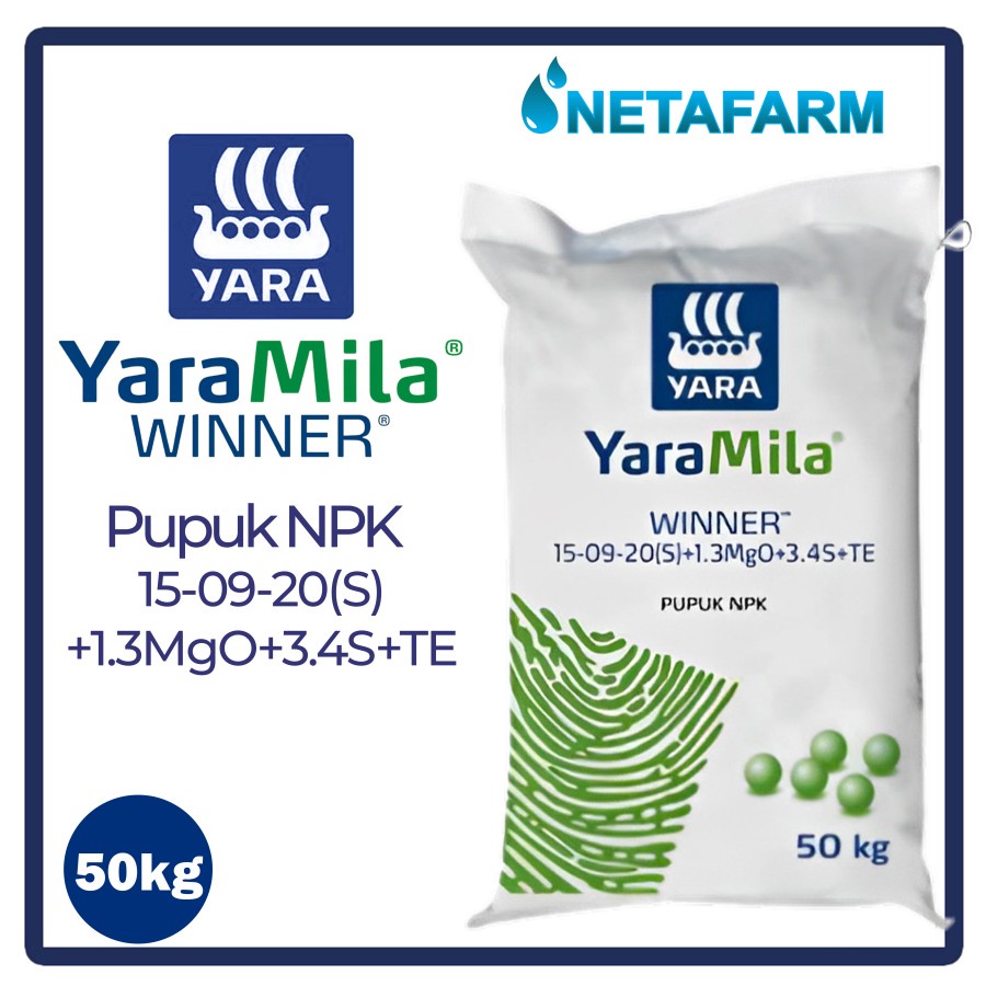 Jual Pupuk NPK 15-09-20 YARAMILA WINNER Zak 50kg | Shopee Indonesia
