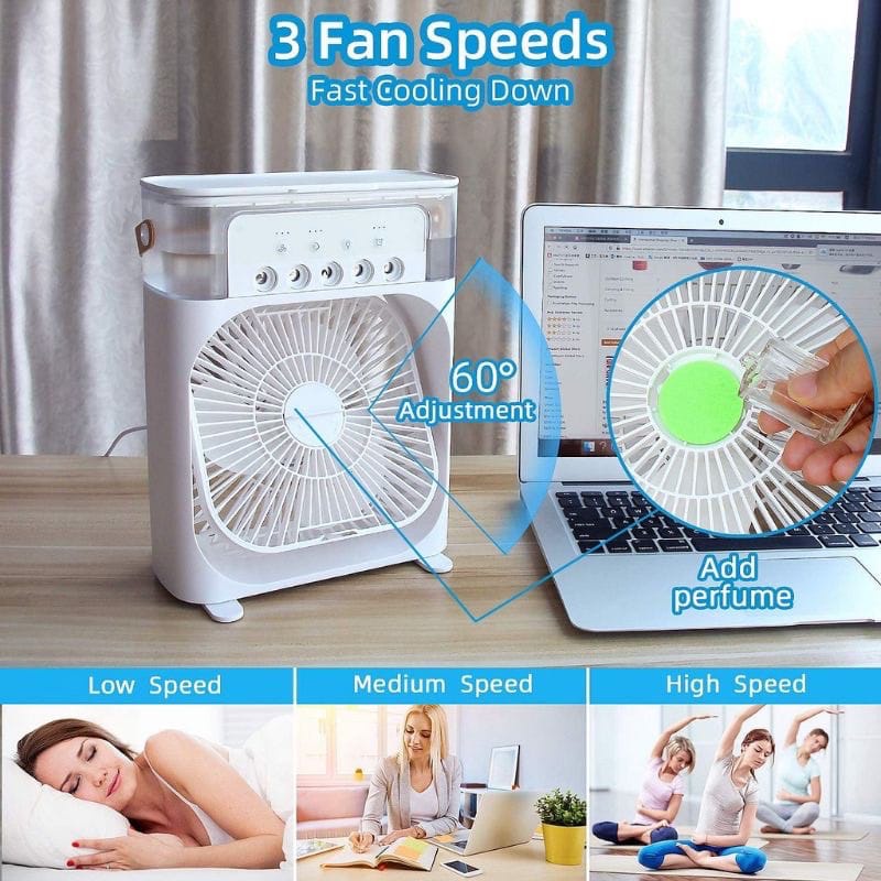 Jual Mini Ac Kipas kabut bukan Portable / Humidifer AC Kipas angin mini ...