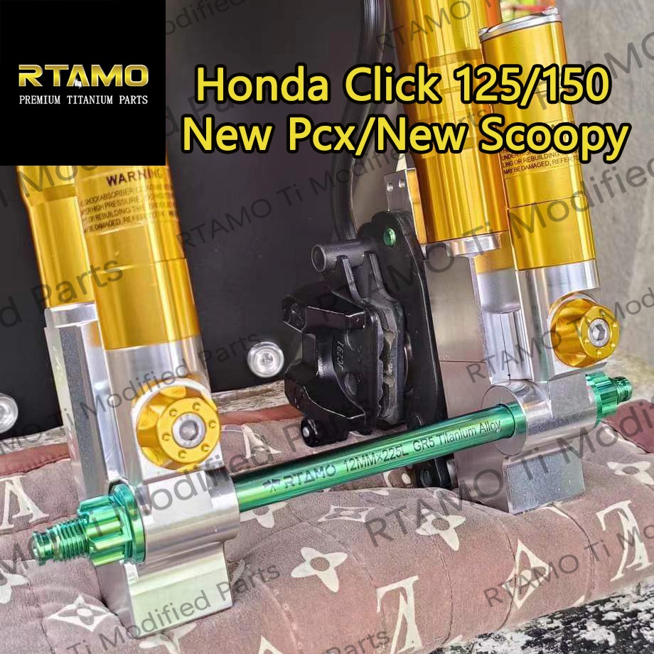 Jual RTAMO Baut Titanium Gr5 As Roda Depan Set Honda Vario 110/125/150 ...