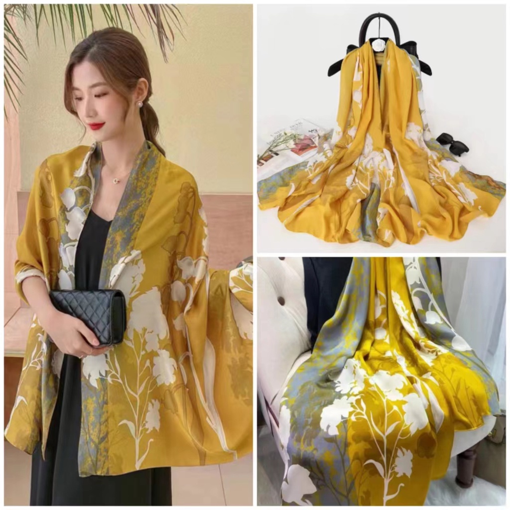 Jual Syal Scarf Motif Premium/ Kain Syal Persegi Panjang [YueXiu ...