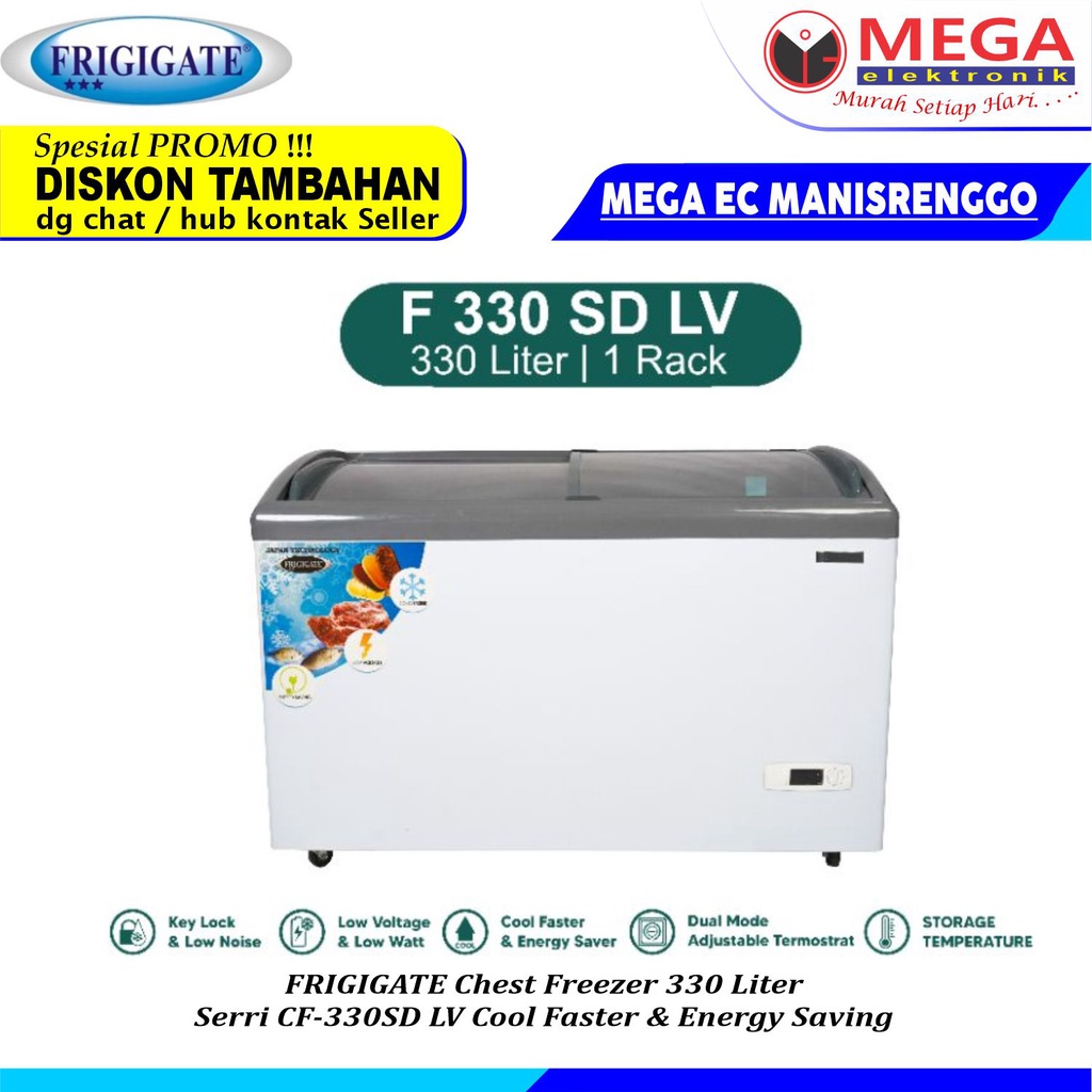 Jual FRIGIGATE CHEST FREEZER CF-330SD LV 330 LITER COOL FASTER | Shopee ...