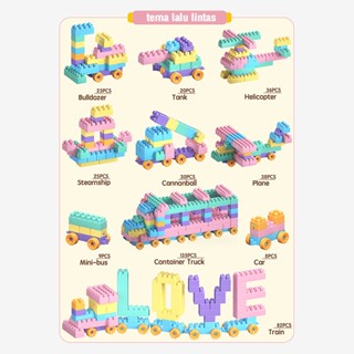 Jual Tatajoy Mainan Balok Susun Mainan Brick Balok Susun Anak DIY ...
