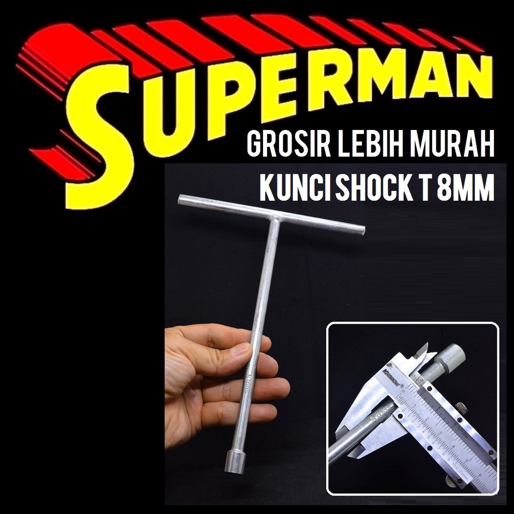 Jual (42B) KUNCI SOK MODEL T M8 8mm 8 mm kunci shock t warna random ...
