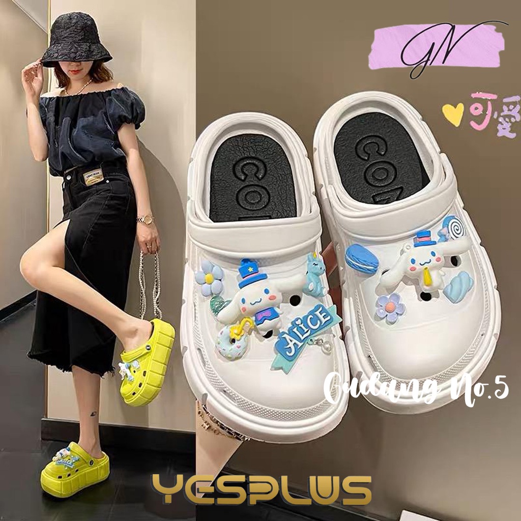 Jual GN-5016-1 2 & 3 Sandal Baim Wanita Impor Yesplus Sandal Fuji Bahan Rubber 3D Anti Slip EVA ...