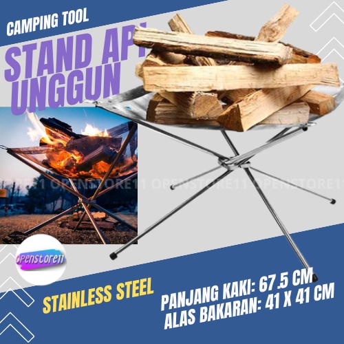 Jual Stand Api Unggun Portable Camping Tool Kit | Shopee Indonesia