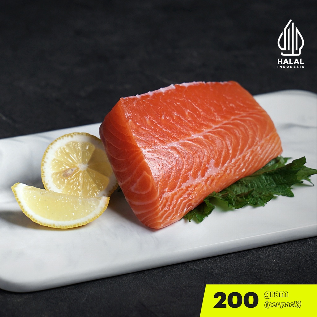 Jual Salmon Fillet Portion Cut Freshly Frozen 200 gr KingKong | Shopee ...