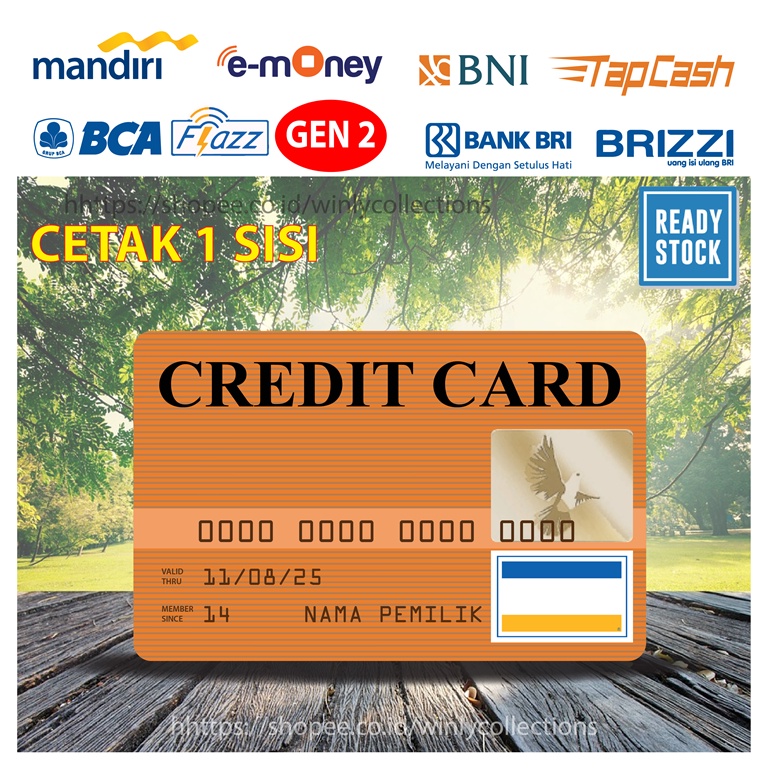 Jual KARTU EMONEY E TOLL DESAIN CREDIT CARD MASTER E MONEY MANDIRI GEN ...
