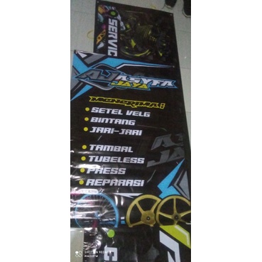 Jual Banner Bengkel Racing Ukuran Besar Bebas Request Ukuran | Shopee ...