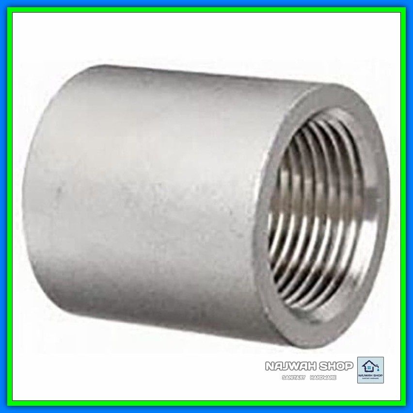 Jual Fitting Sock Drat Dalam 2" inch Socket Coupling Class 3000 Stainless Steel Sus 304 Drat NPT ...