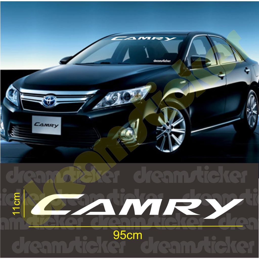 Jual Sticker Stiker Kaca Depan Mobil Toyota Camry Windshield | Shopee ...