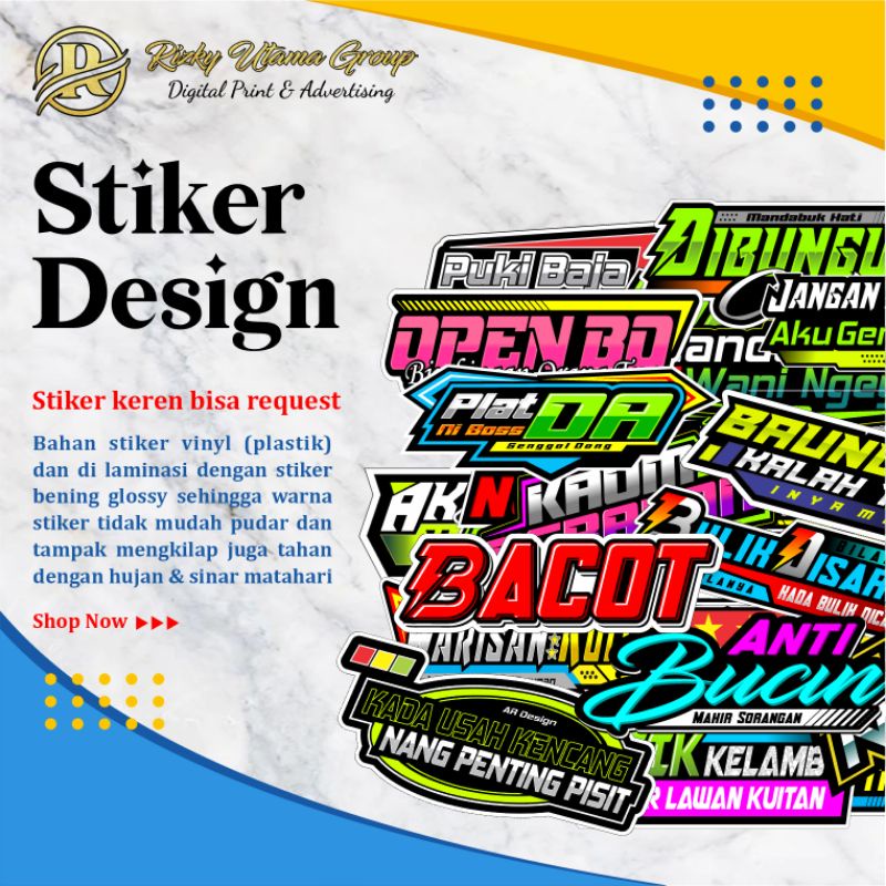 Jual Stiker Kata Racing | Shopee Indonesia