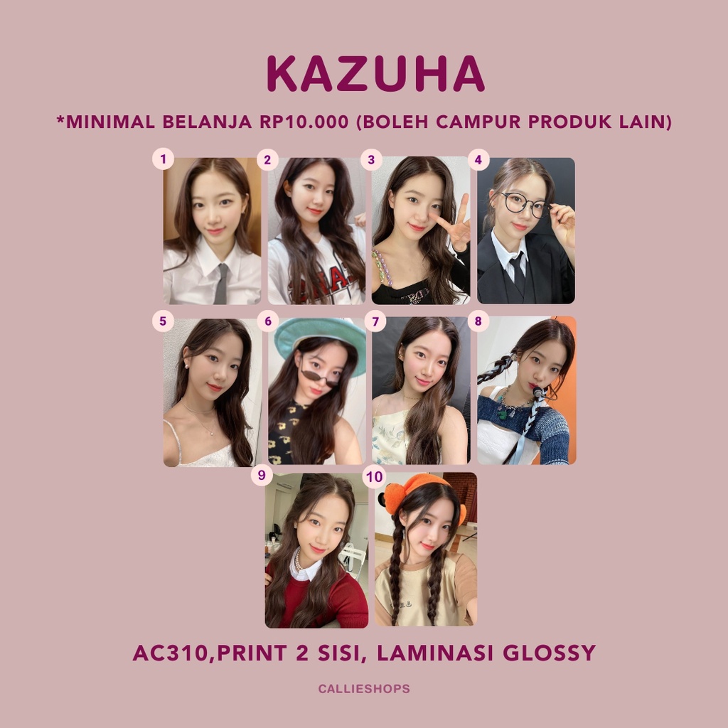 Jual LE SSERAFIM Chaewon Eunchae Garam Kazuha Sakura Yunjin Unofficial ...