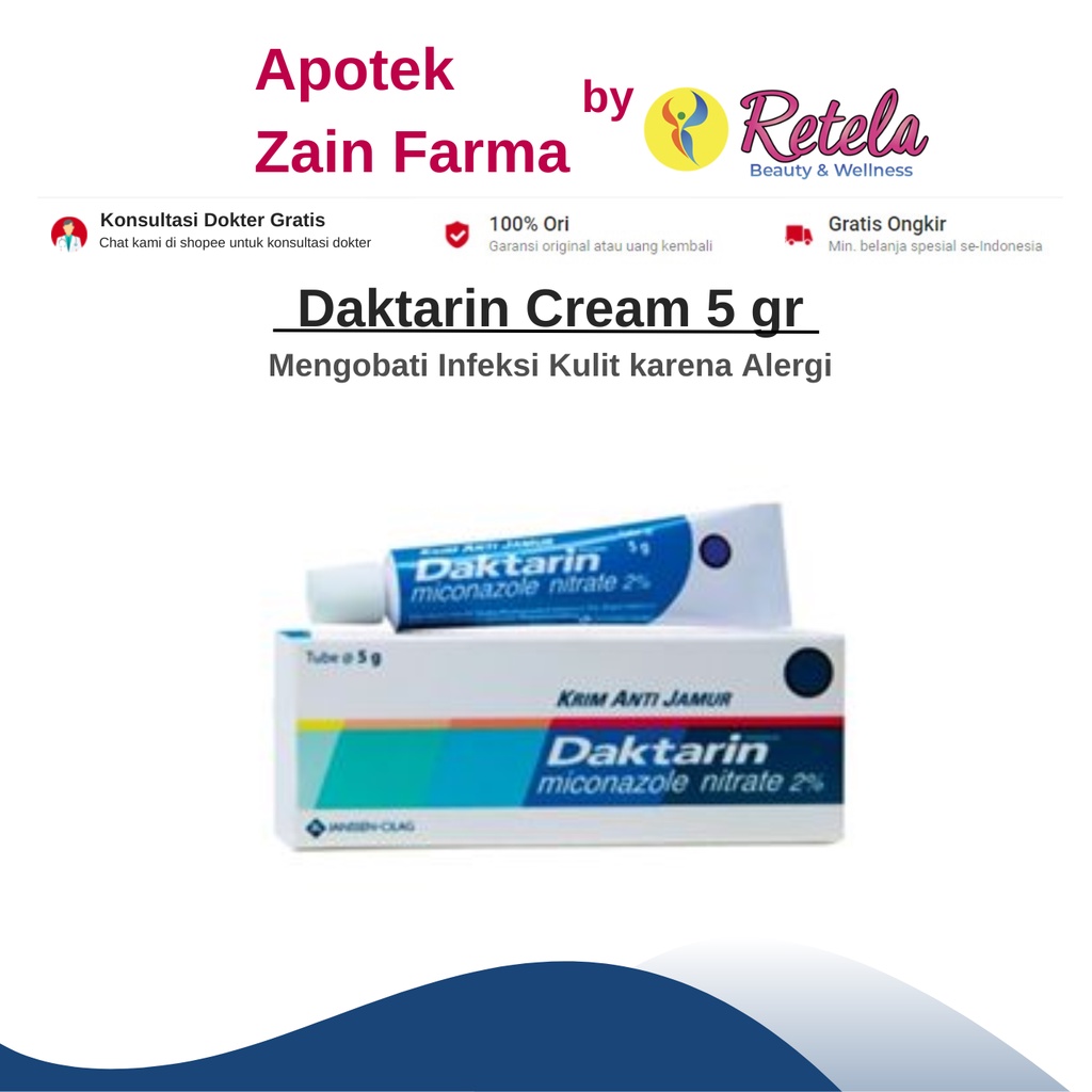 Jual DAKTARIN CREAM 5GR | Shopee Indonesia