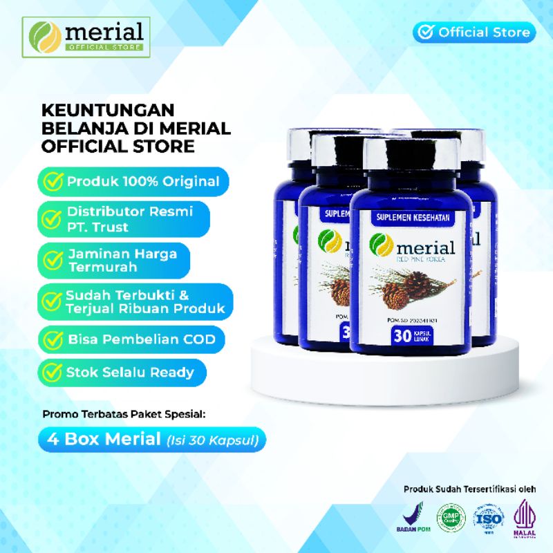 Jual Merial Red Pine Korea Original - 4 Box atasi Kolesterol dan ...