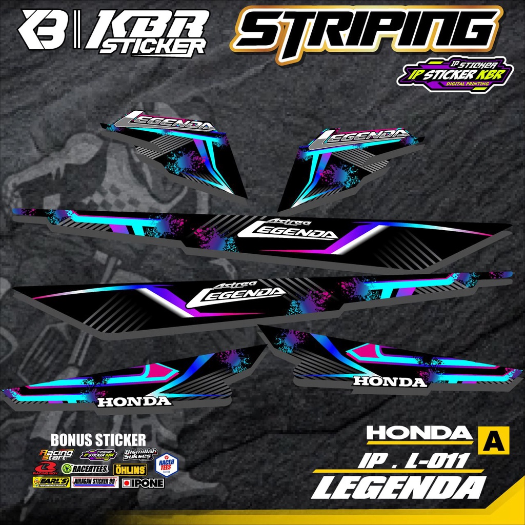 Jual STRIPING ASTREA GRAND / STRIPING LEGENDA DAN IMPRESSA CUSTOM ...