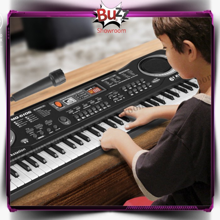 Jual Electronic Keyboard 61 Keys Mainan Anak Edukasi Piano Mic Key ...