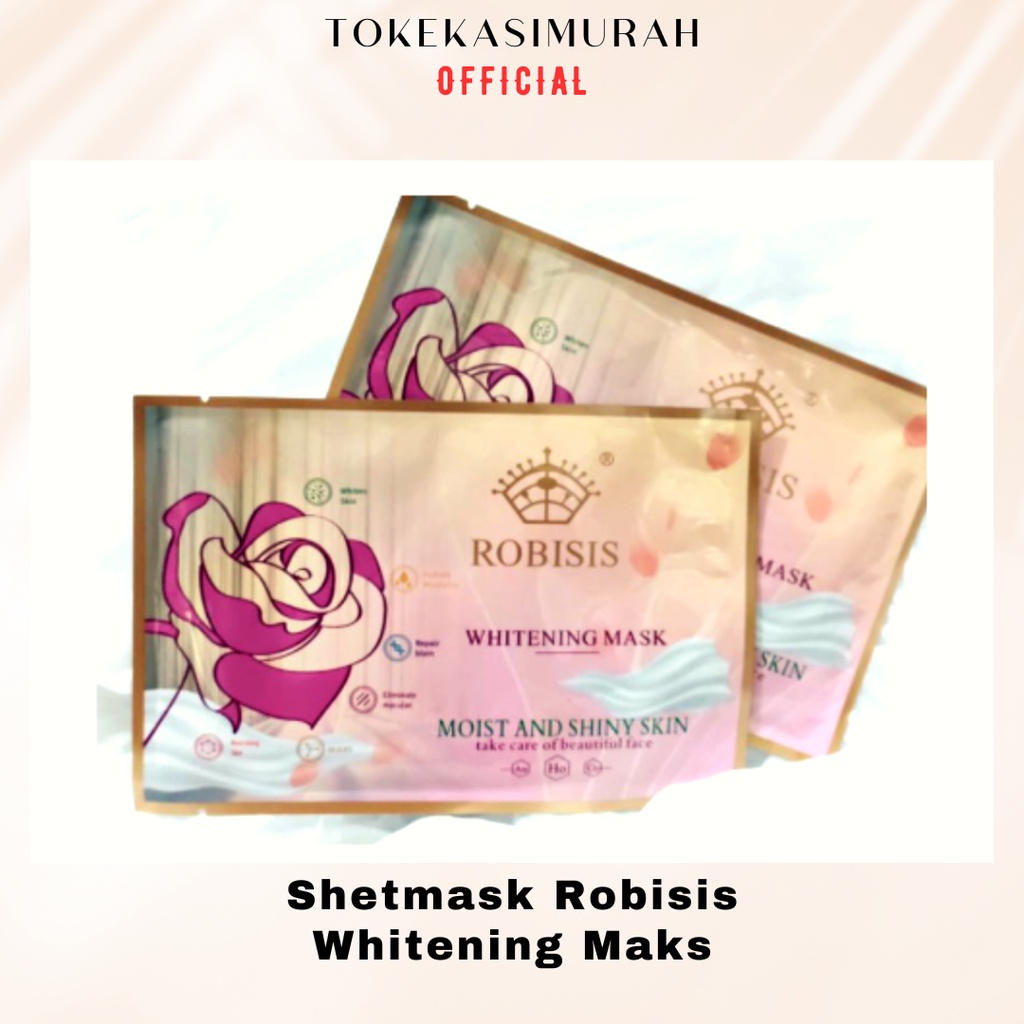 Jual Masker Wajah Mencerahkan Dan Glowing Shet Mask ROBISIS Whitening ...