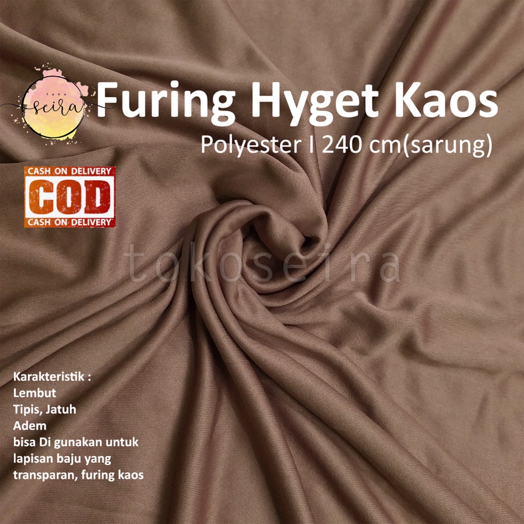 Jual Kain Furing Hyget Bahan Kaos Lebar 240cm (Nyarung) | Shopee Indonesia