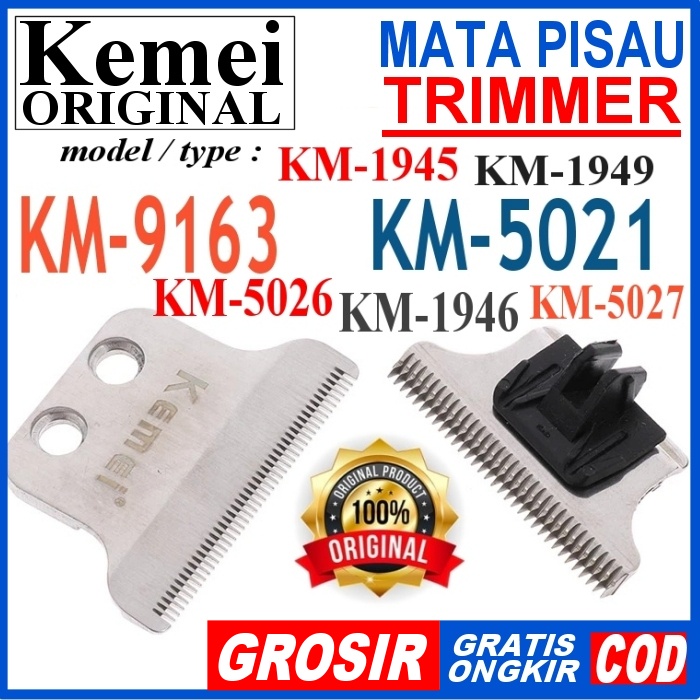 Jual MATA PISAU KEMEI ORIGINAL 5021 9163 5026 5027 1945 1946 1949 KM5021 PISAU CADANGAN ...