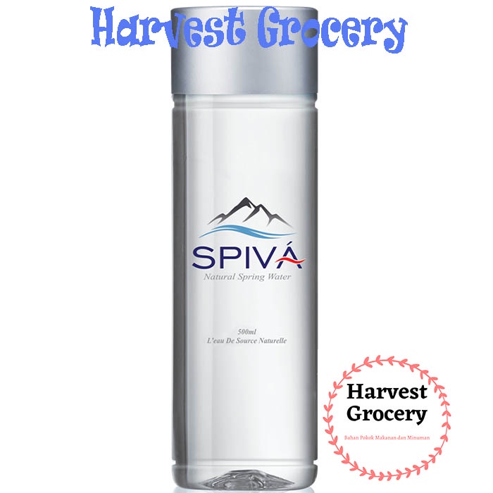 Jual Spiva Natural Spring Water / Air Mineral 500ml x 24 Botol (KURIR ...