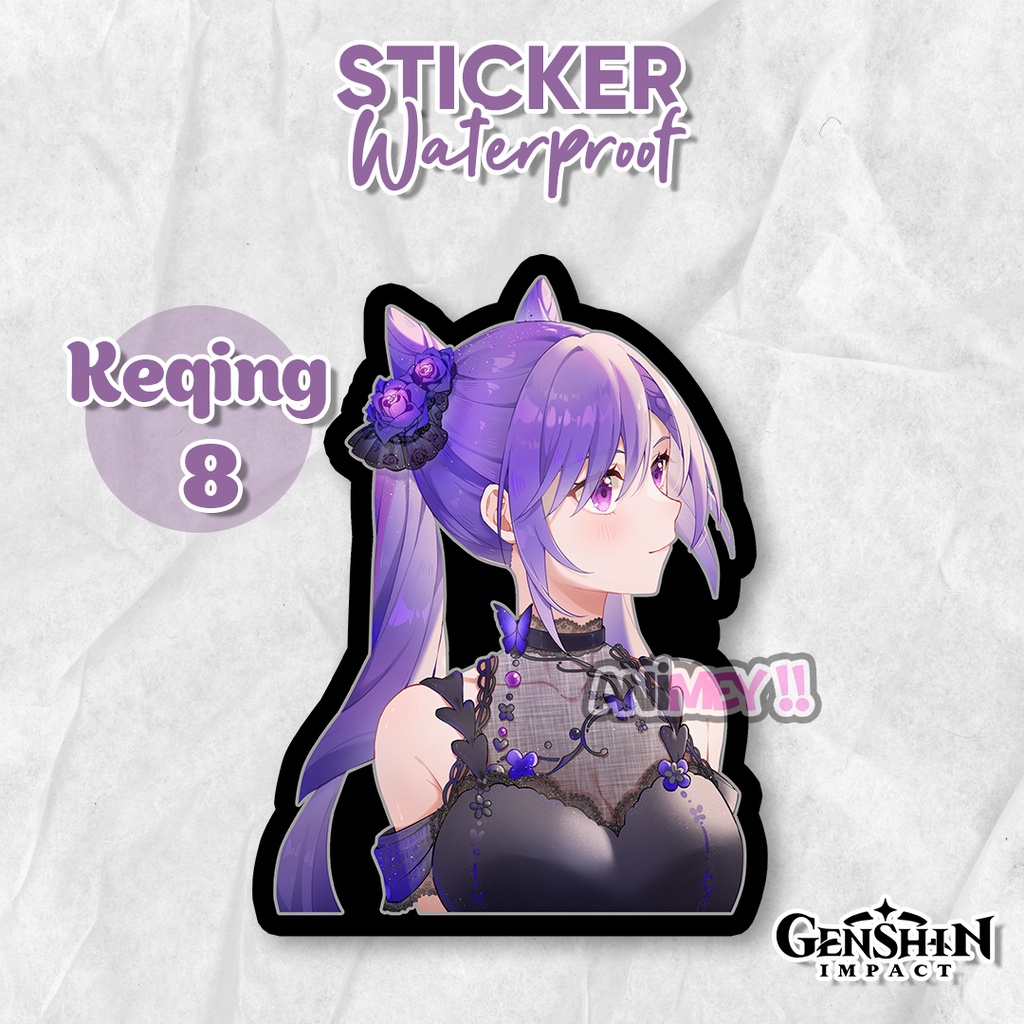 Jual Stiker Keqing Genshin Impact/ Sticker Anime Waterproof | Shopee ...