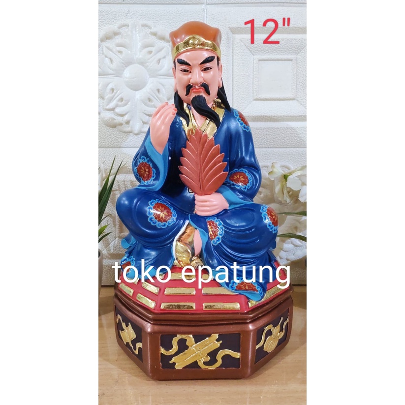 Jual patung dewa kong beng / kong ming / cu ke liang - fiber - 12 inch ...