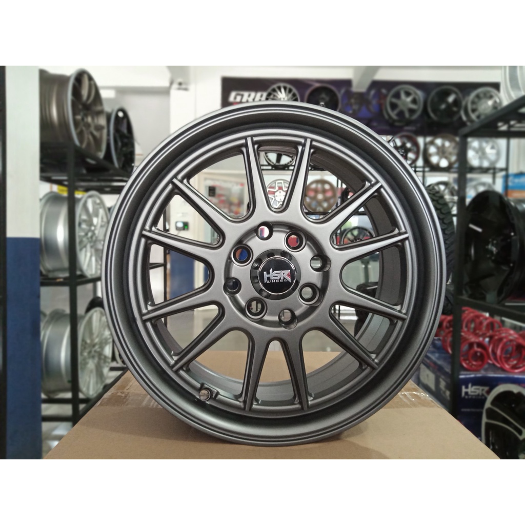 Jual Velg Racing Hsr Model Jari Jari Pcd 4X100 & 4X114,3 Ring 15 Vios,Sirion,Xenia,ayla | Shopee ...