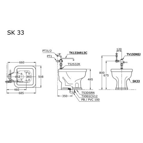 Jual TOTO SK33 / SK 33 Slop Sink Asli Toto COMPLETE SET | Shopee Indonesia