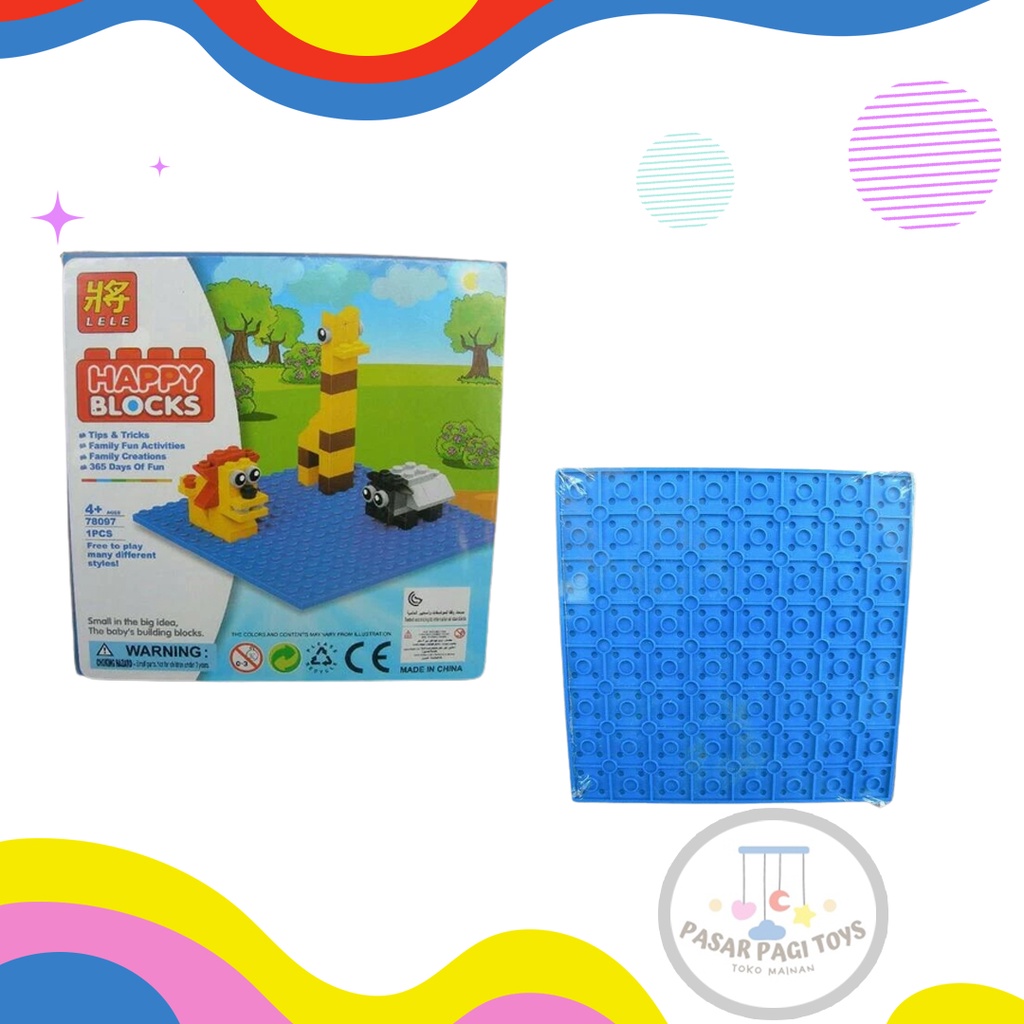 Jual Happy Blocks Tatakan Base Plate Biru | Shopee Indonesia