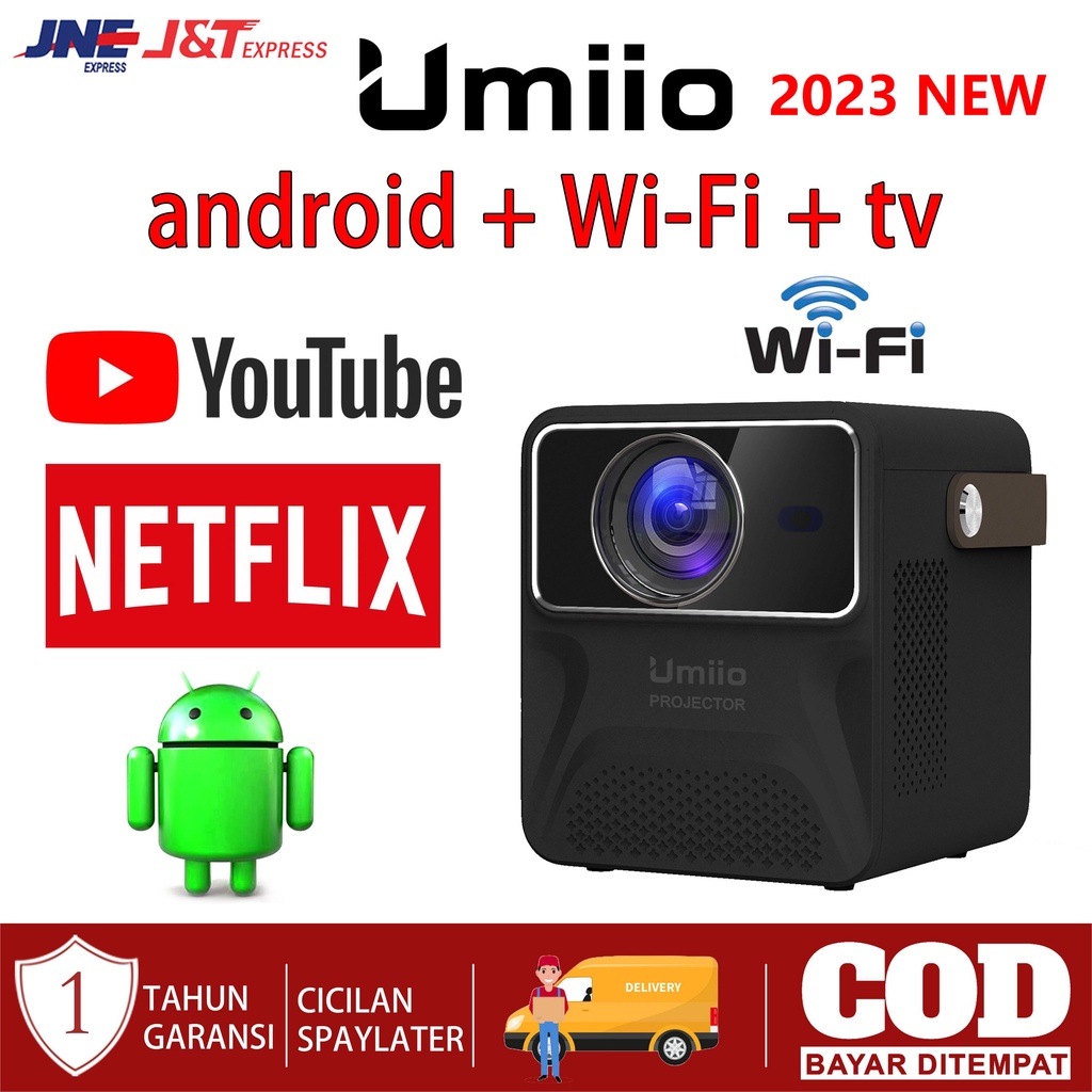 Jual Proyektor HD Smart Projector 1080P & 4K With WiFi & Bluetooth 950 ...