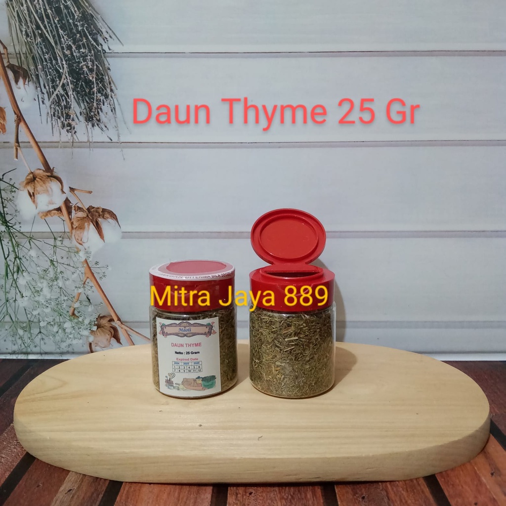 Jual Daun Thyme kering 25 gram / Dried Thyme Leaves / Thyme Kering ...