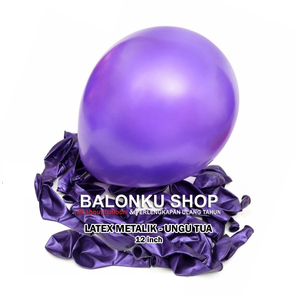 Jual Balon Latex Metalik 12 inch / Balon Metalik / Balon Latex Metalik ...