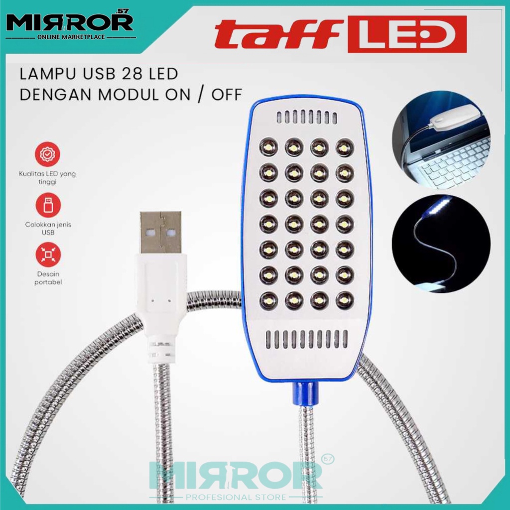 Jual Lampu USB 28 LED Lampu Baca / Lampu Belajar / Lampu Kerja / Dengan ...